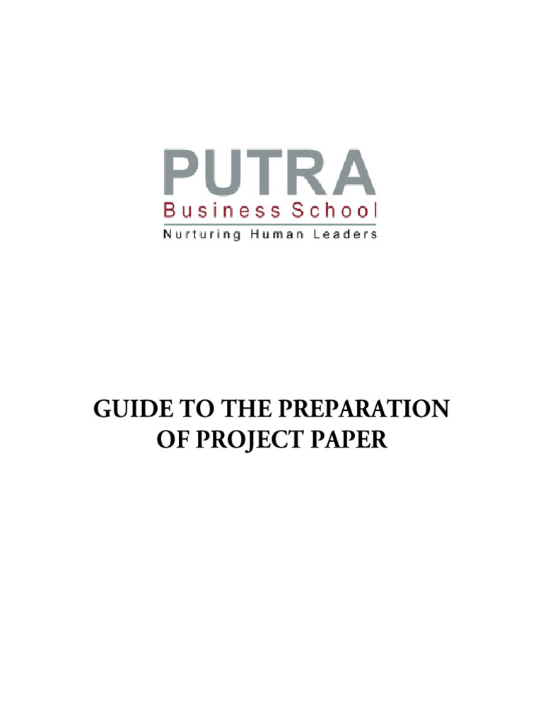 Project Paper Guideline 220316 | PDF | Foreign Language Studies