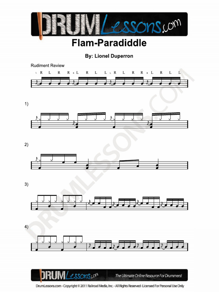 Flam Paradiddle | PDF