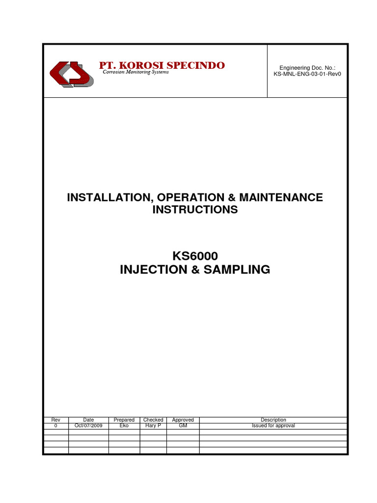 KS MNL ENG 03 01 (Injection & Sampling) | PDF