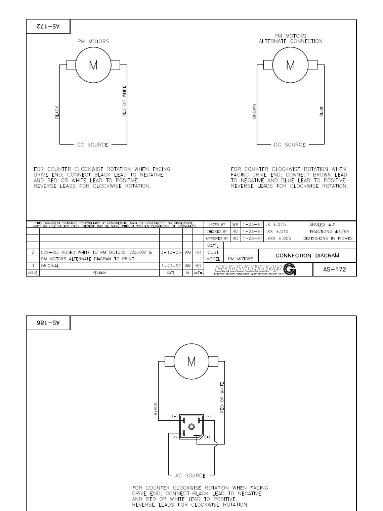 DC Motor Connection Diagram | PDF