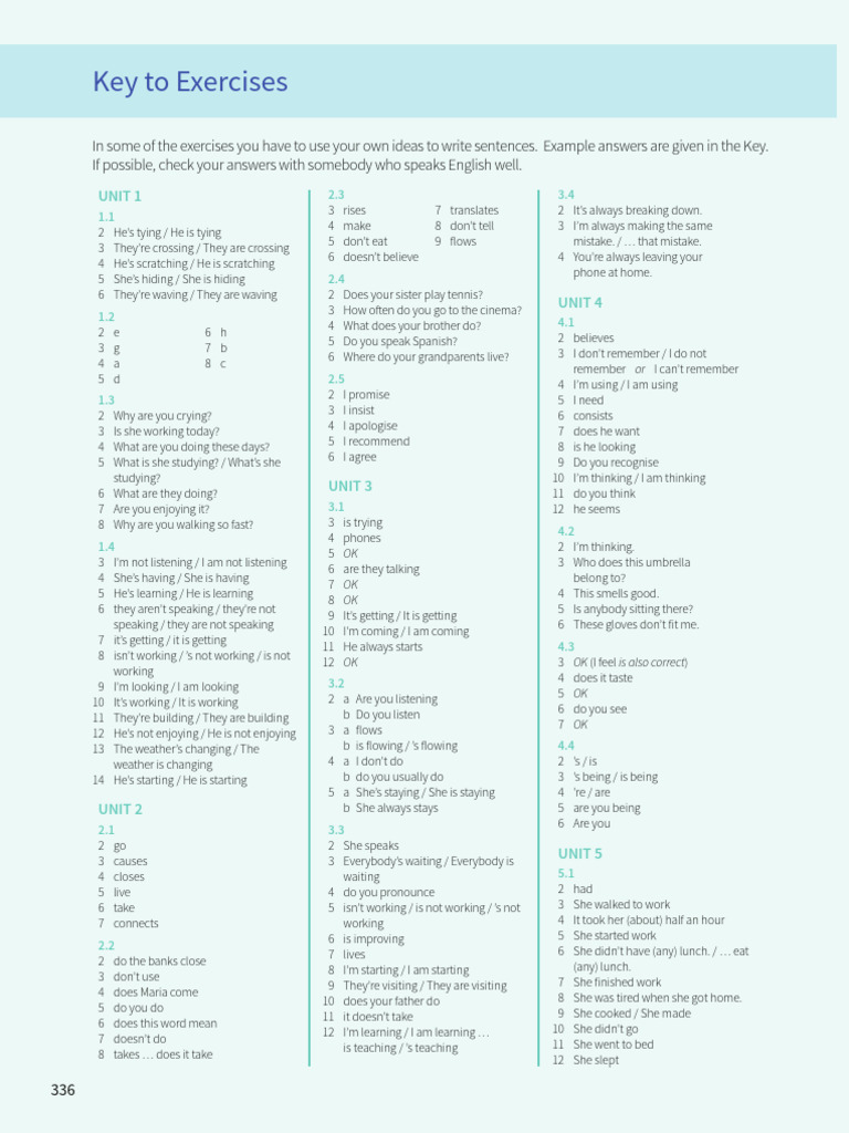 English Grammar Exercises Guide | PDF