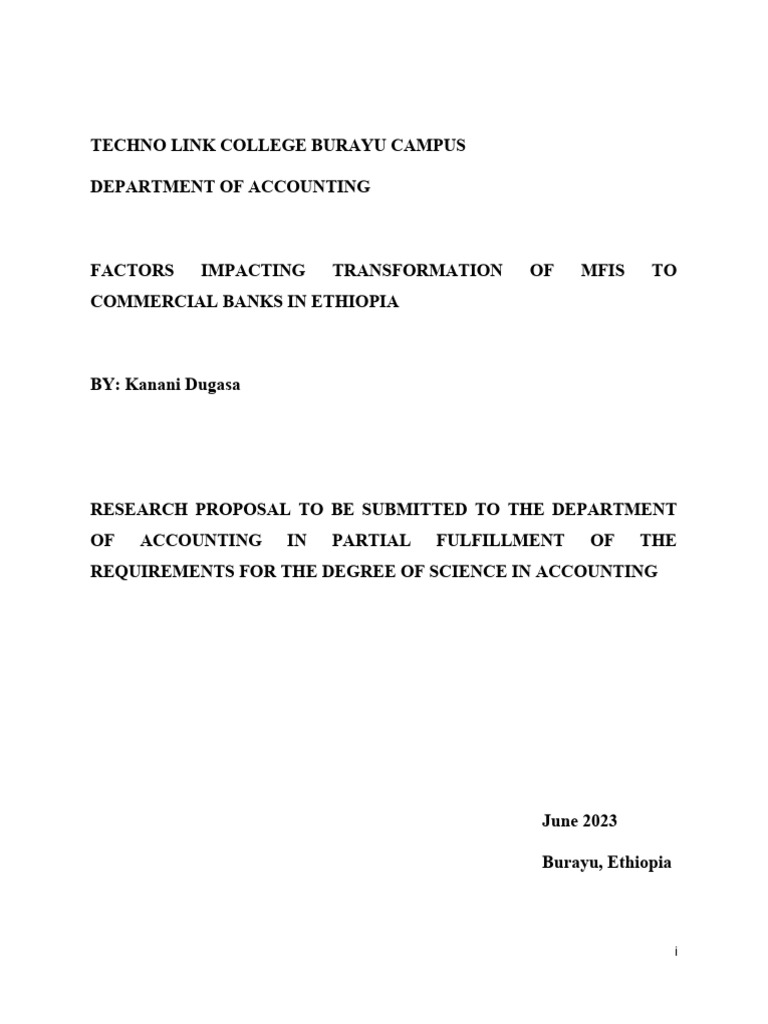 Shumo | PDF | Microfinance | Methodology