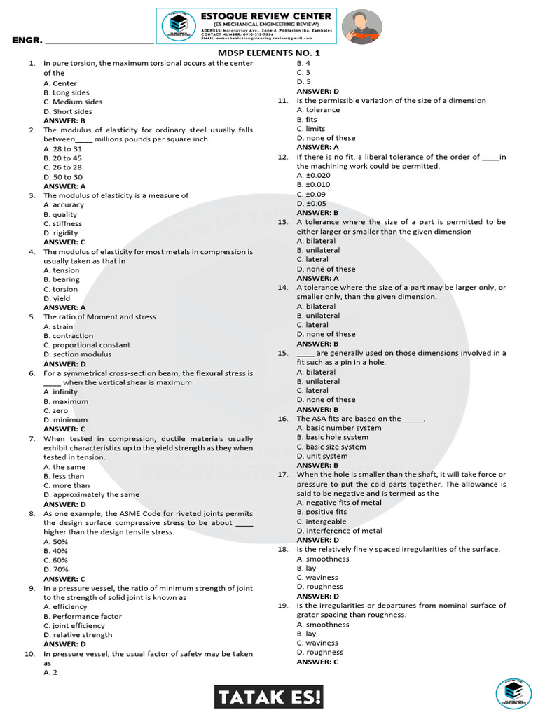 MDSP Elements No.1 | PDF