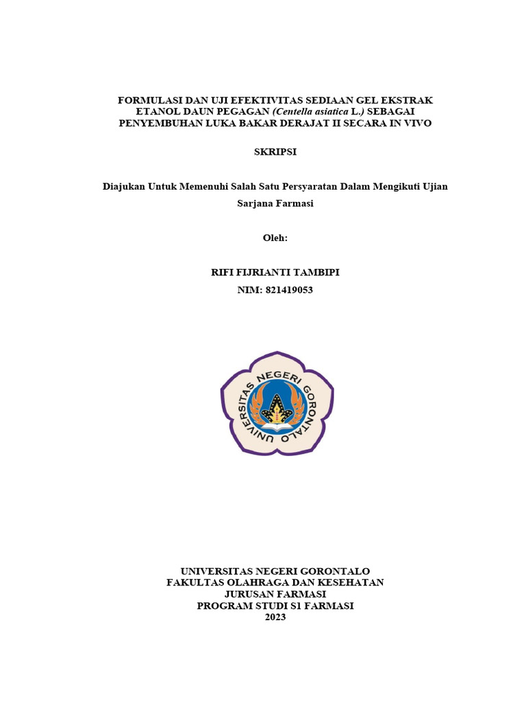 Cover S1 Farmasi | PDF