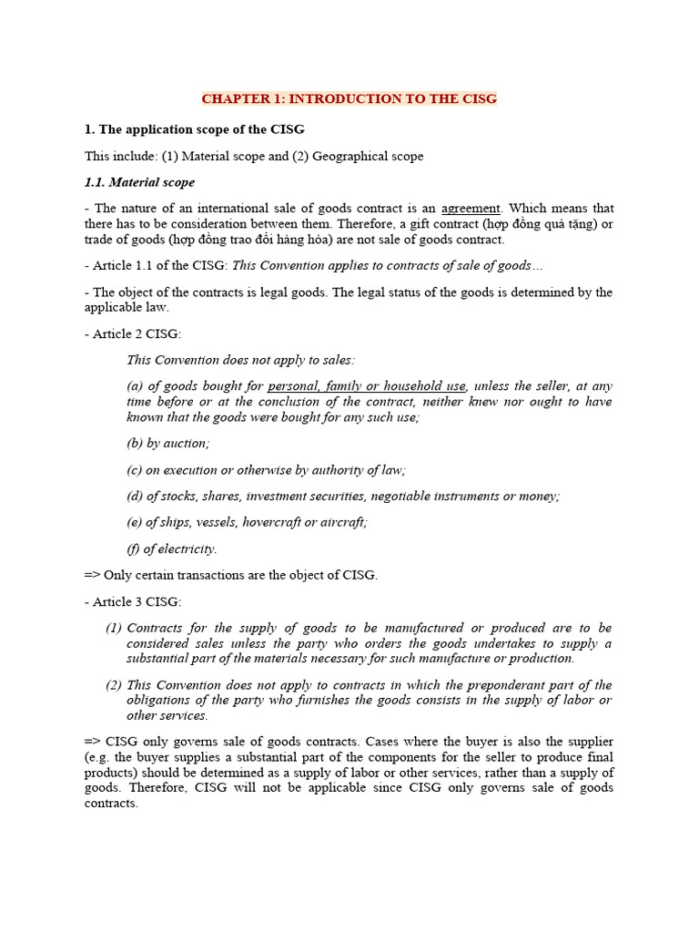 Ôn Thi Cisg | PDF | Offer And Acceptance | Civil Law (Legal System)
