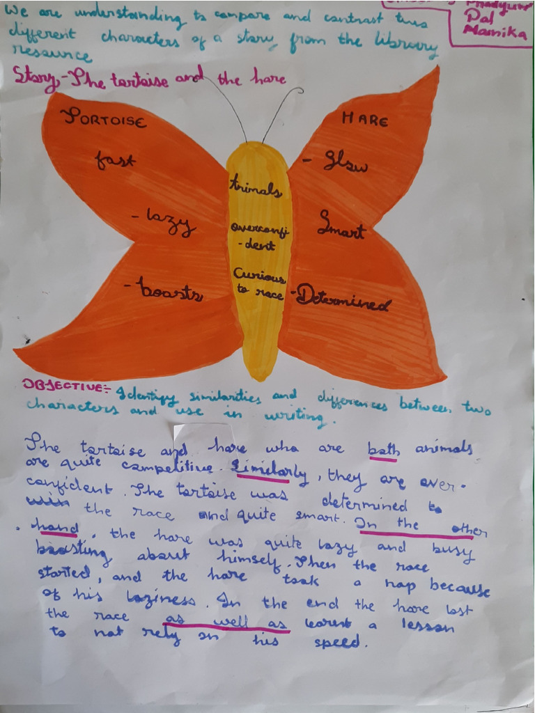 Compare and Contrast - Tortoise and Hare | PDF