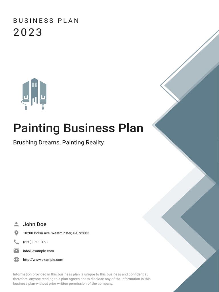 Painting Business Plan Example | PDF