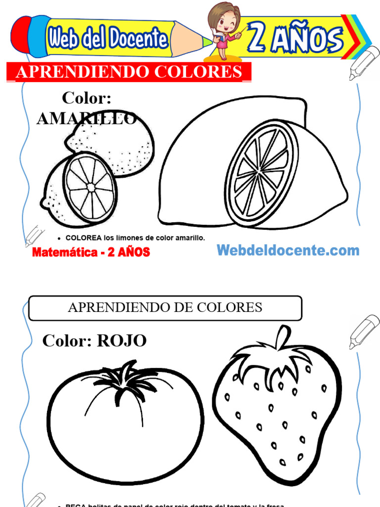 Actividades de Colores para Niños de 2 a 3 Años | PDF