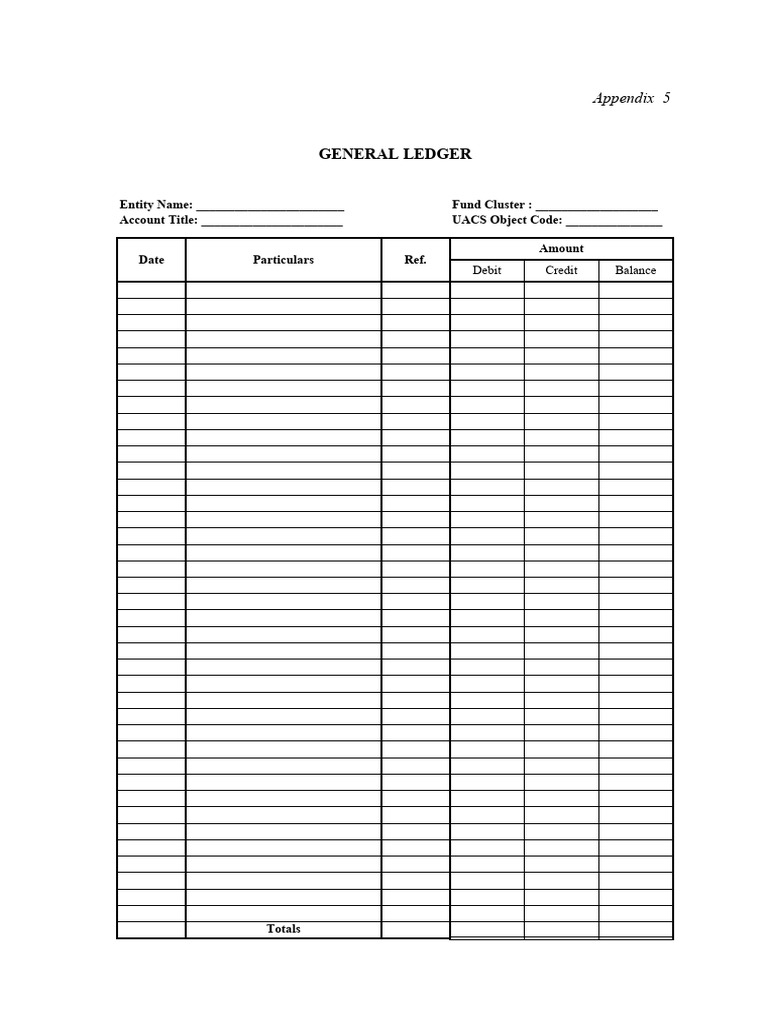 Appendix 5 - GL Form | PDF