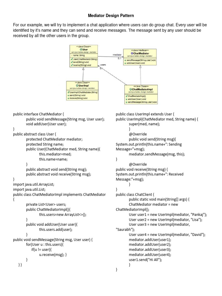 Behavior Desgn Patterns | PDF | Class (Computer Programming) | Input/Output