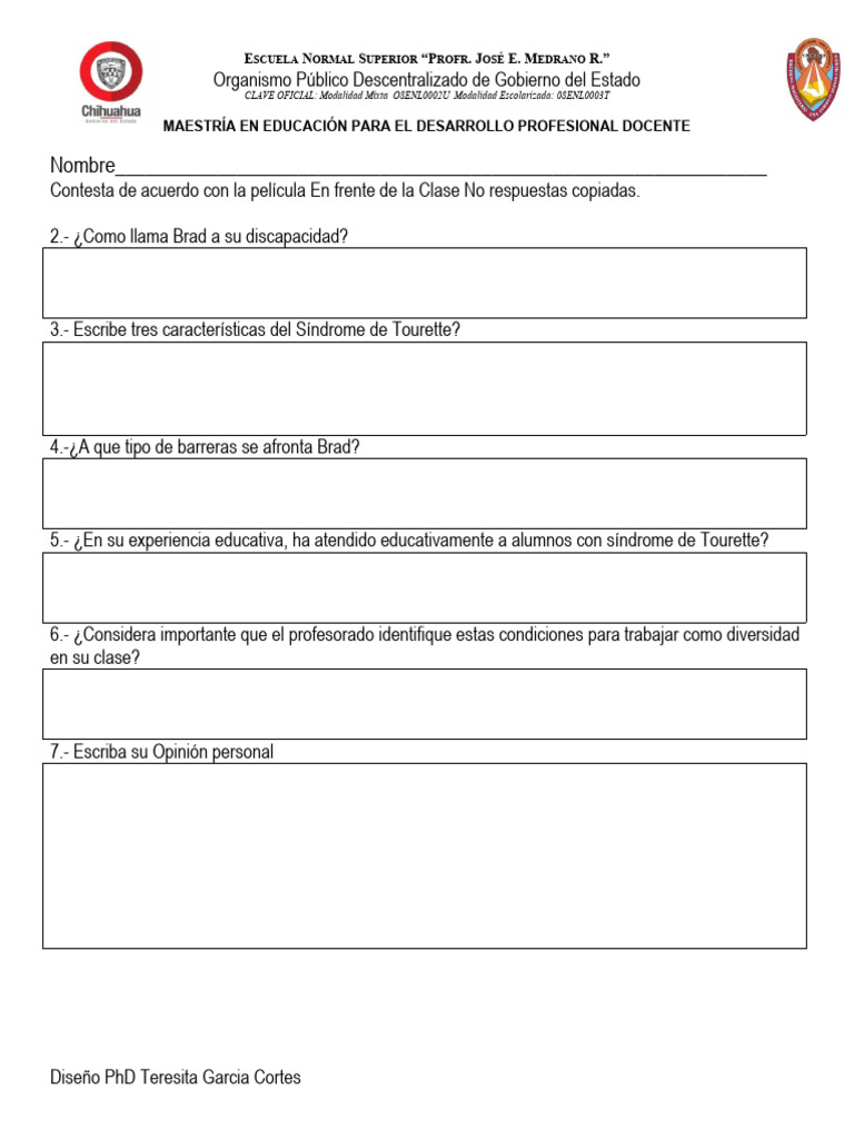 Preguntas Sobre La Película | PDF