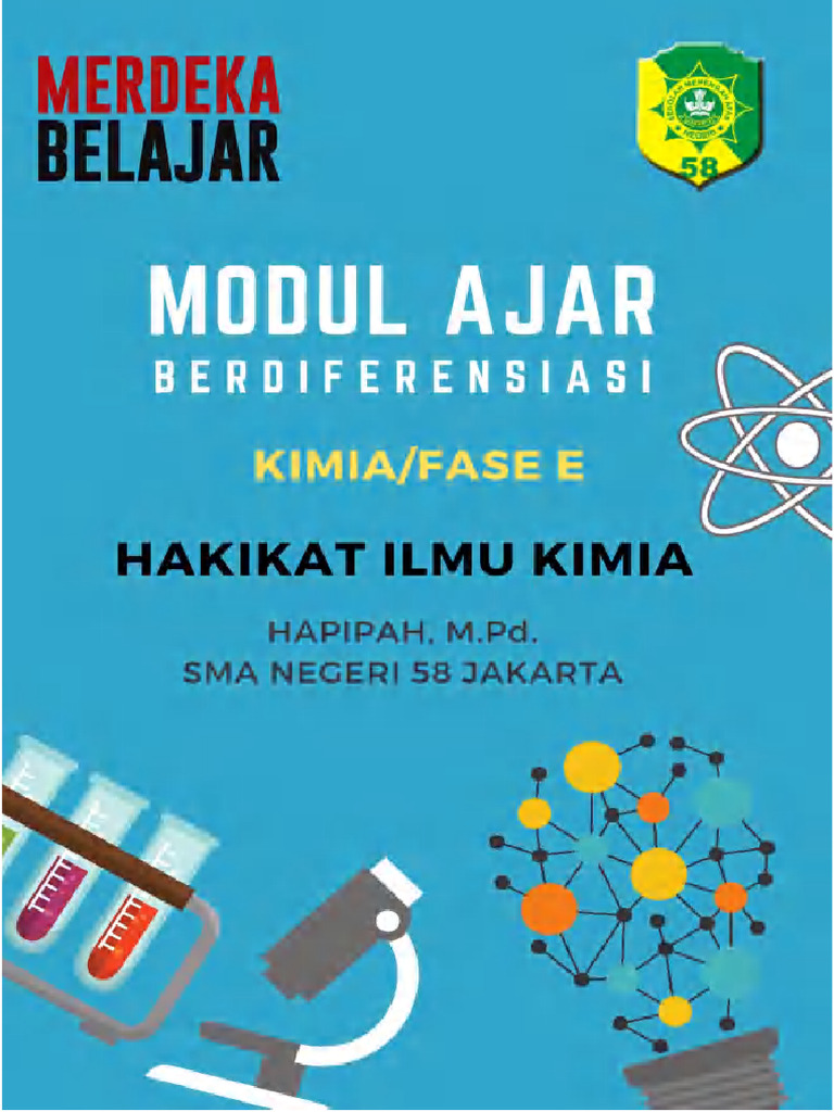 RPP HAKIKAT ILMU KIMIA (MODUL AJAR BERDIFERENSIASI) - Fase E - HAPIPAH | PDF
