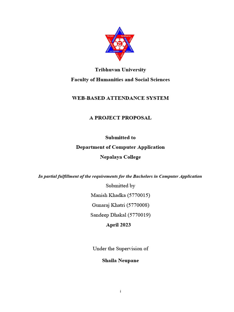 Web-Based Attendance System Proposal | PDF | Feasibility Study | Agile ...