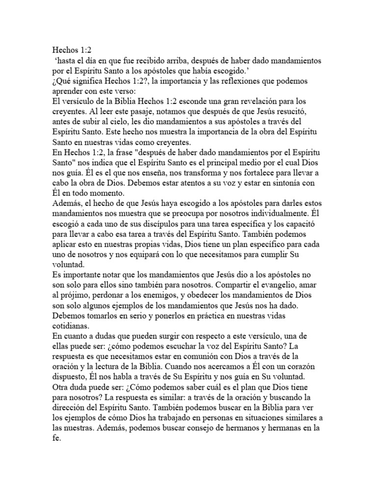 Hechos 1 2 | PDF