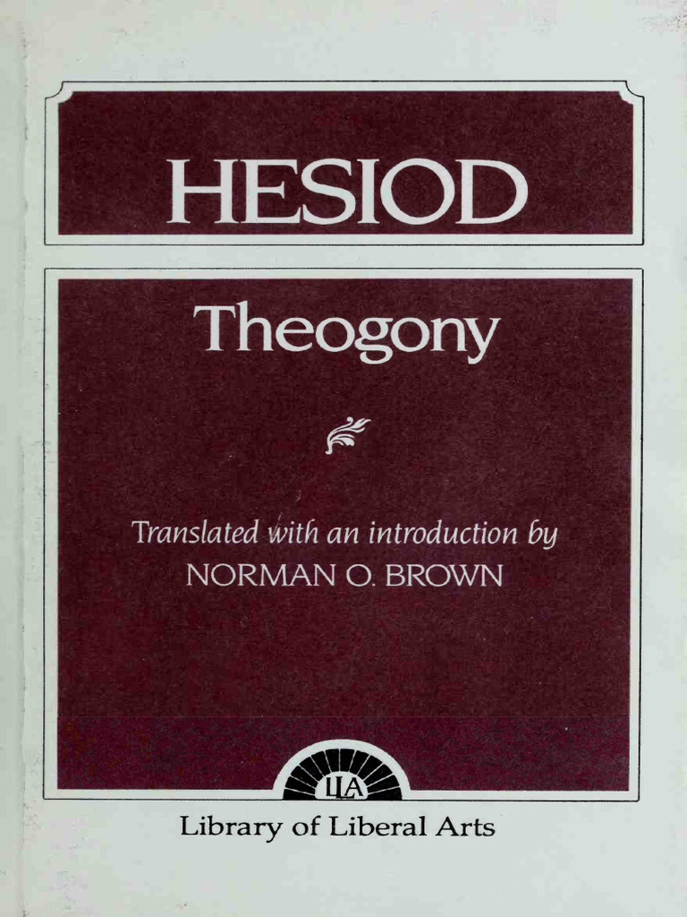 Hesiod - Norman O. Brown - Theogony-Prentice Hall (1953) | PDF