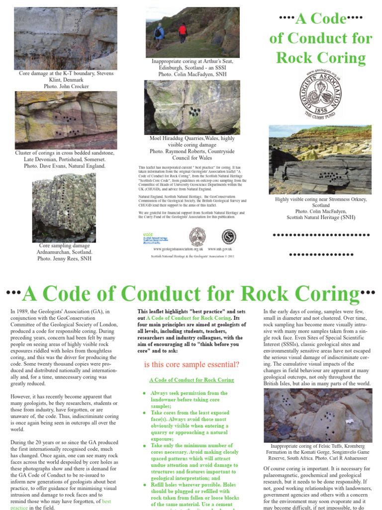 Ga Rock Coring Guide | PDF | Earth Sciences | Geology