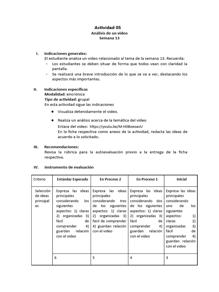 Actividad - 05 Radiofrecuencia | PDF | Frecuencia de radio | Vídeo