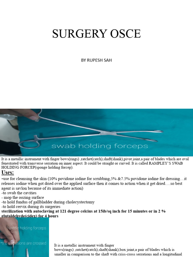 Surgery Osce | PDF