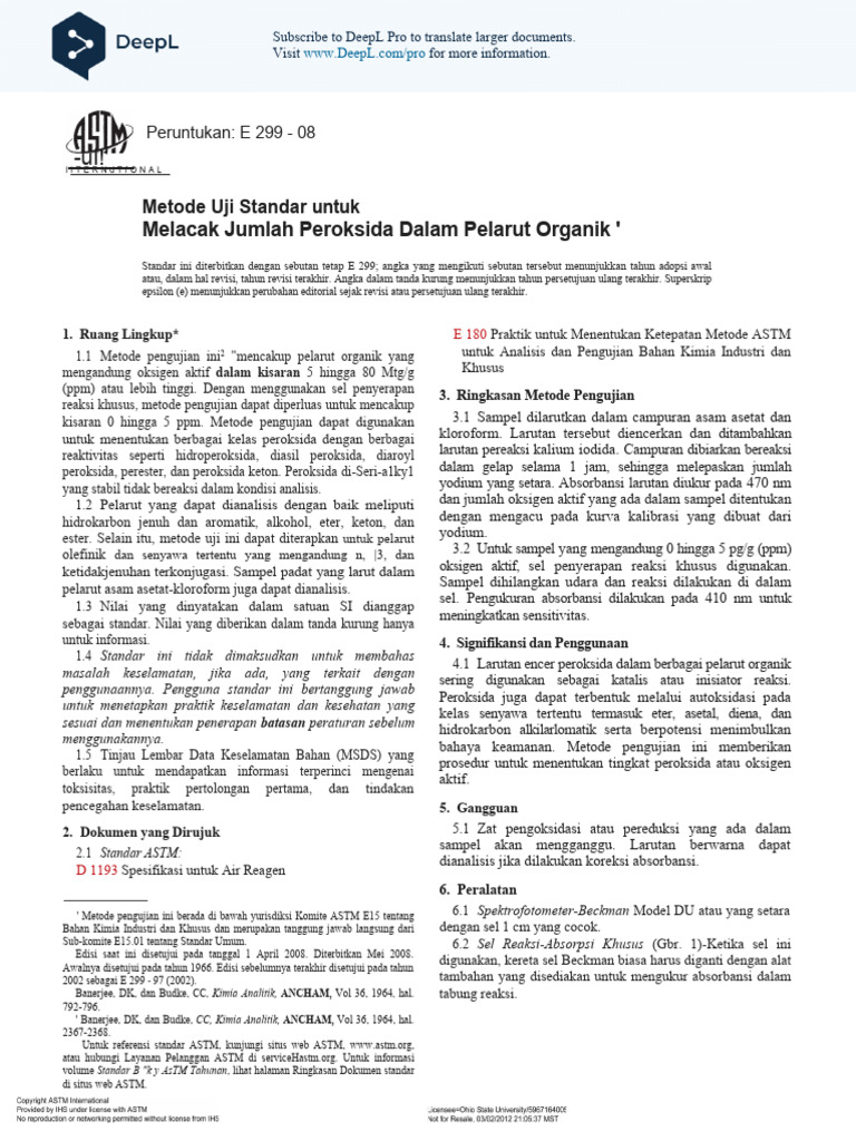 ASTM E299 - 08 Id | PDF