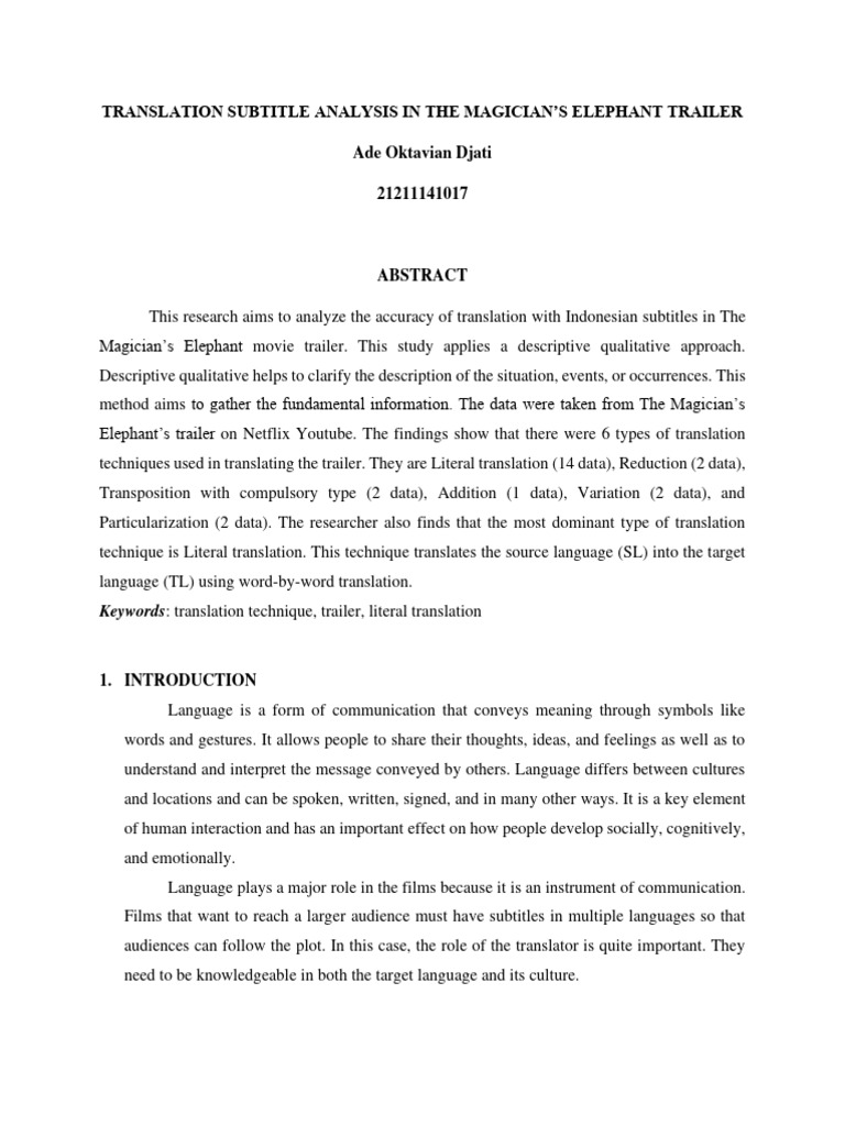 Ade Oktavian - Translation Criticism | PDF