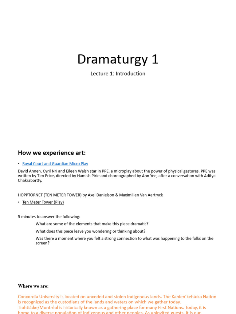 Elinor Fuchs and Dramaturgy Insights | PDF | Plagiarism | Internet