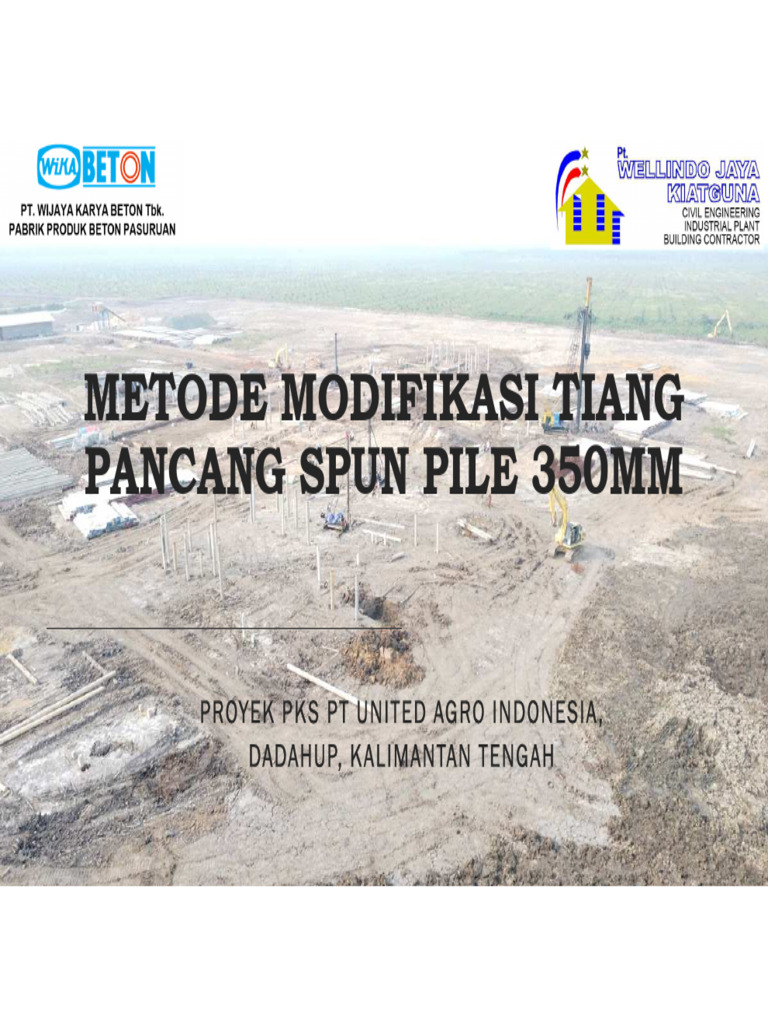 Metode Modifikasi Spun Pile 350 | PDF