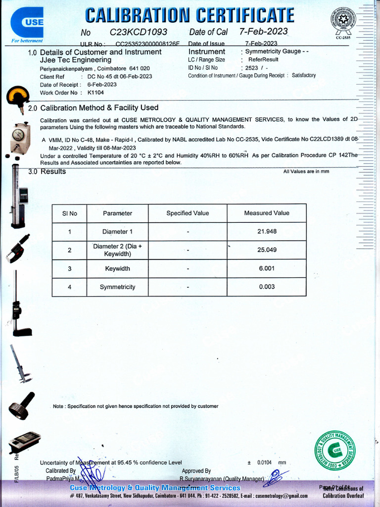 Report - 2 | PDF | Calibration | Metrology