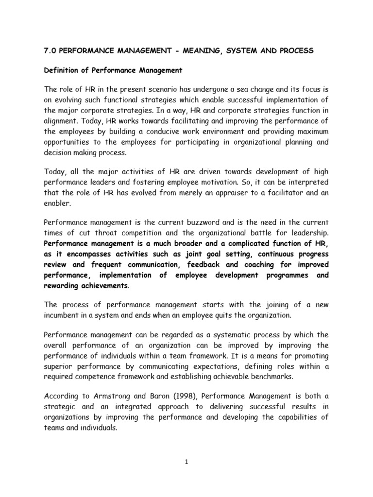 Topic 6 PERFORMANCE MANAGEMENT | PDF | Performance Appraisal | Performance Management