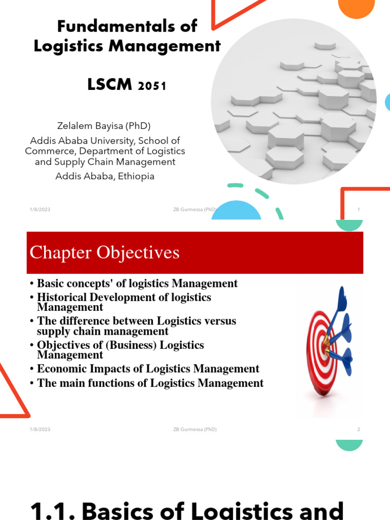 Chapter 1 - Overview of Logistics Management | PDF | Art | Computers