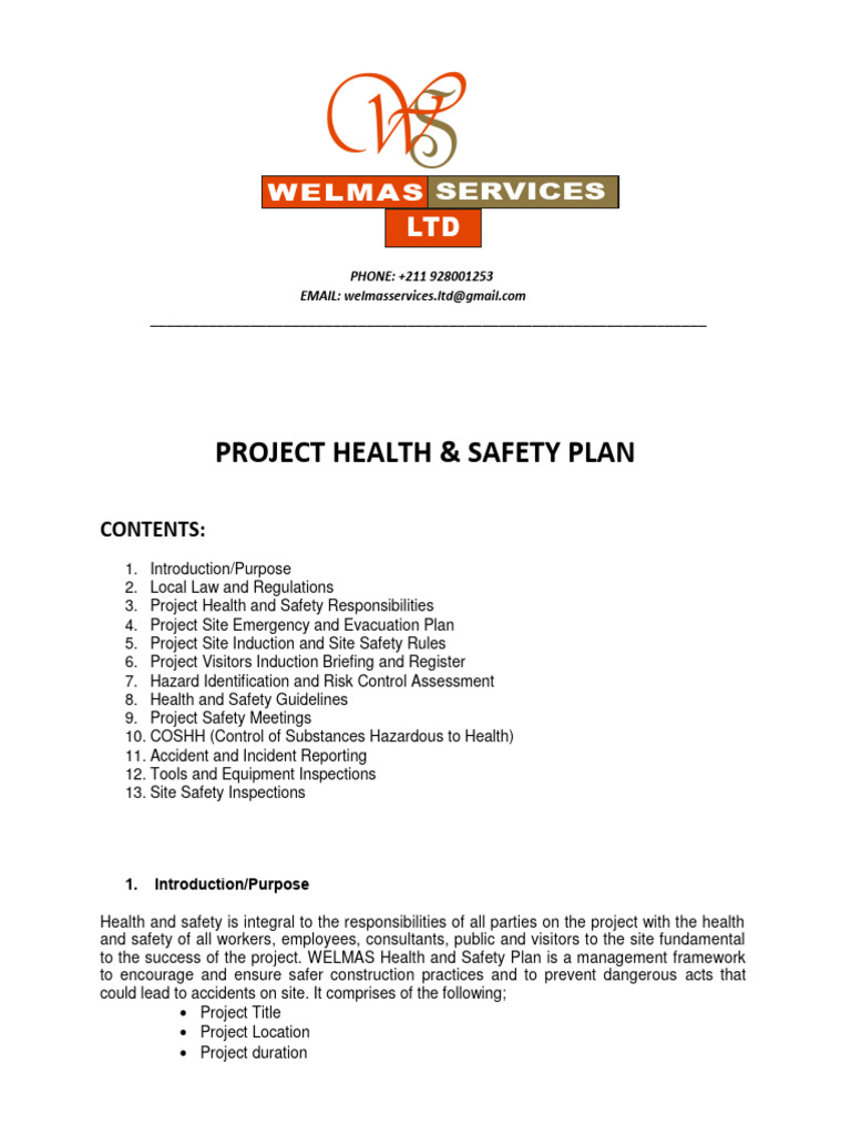 Hse Plan | PDF | Occupational Safety And Health | Labor Relations