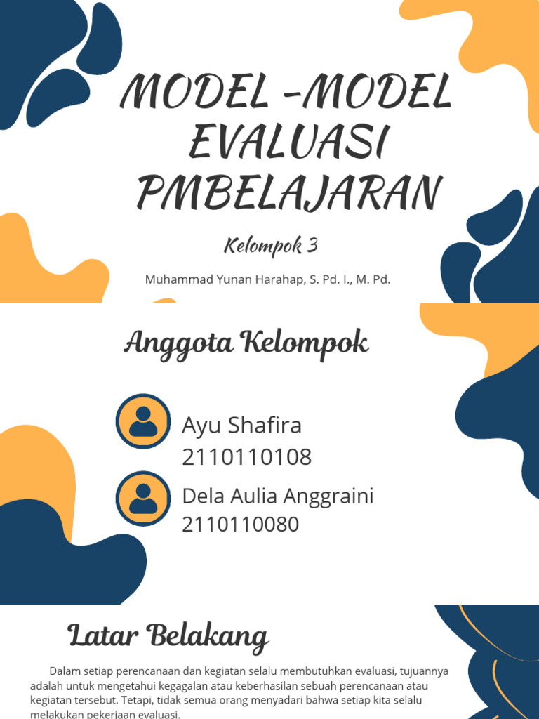 Model Evaluasi Pembelajaran | PDF