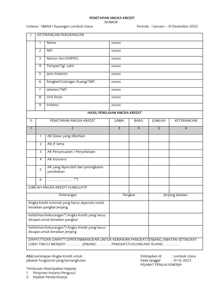 Form PAK Konversi | PDF | Pengelolaan Keuangan & Uang