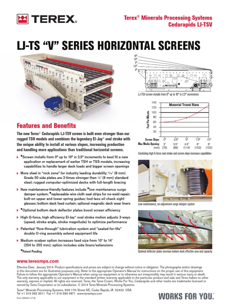 Terex TSV Literature | PDF | Manufactured Goods