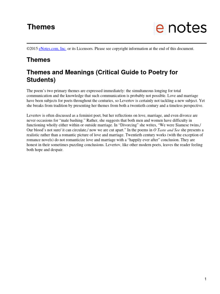 Enotes Ache Marriage Guide | PDF