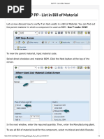 BOM Configuration in SAP PP Guide | PDF | Computing