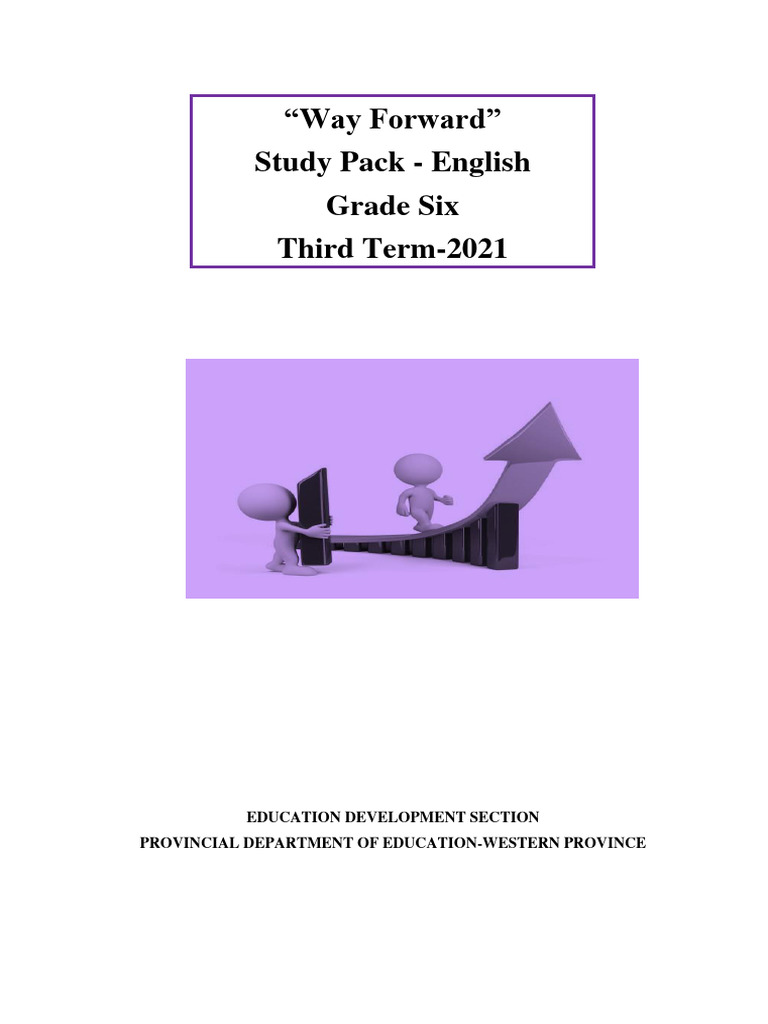 English - Grade 6 - Way Forward Self-Learning Pack - Third Term | PDF