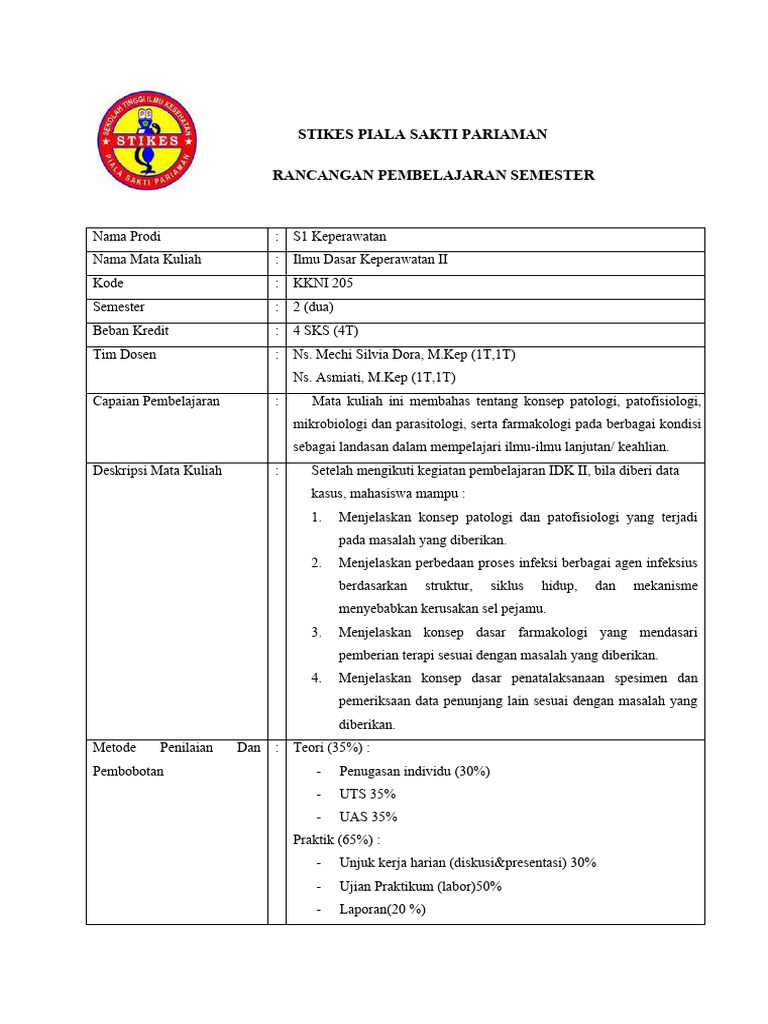 Uas Mechi RPS Idk 2 KLS B | PDF | Pengembangan Diri | Sains & Matematika