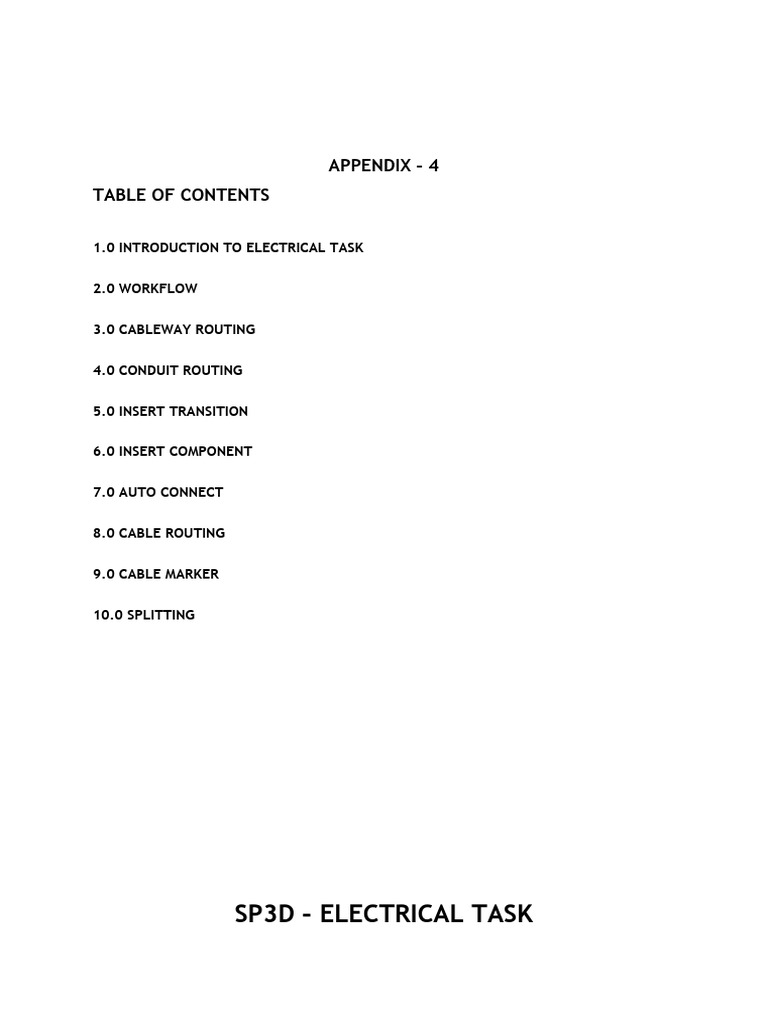 Sp3d-Electrical Procedure | PDF | Dialog Box | Computing