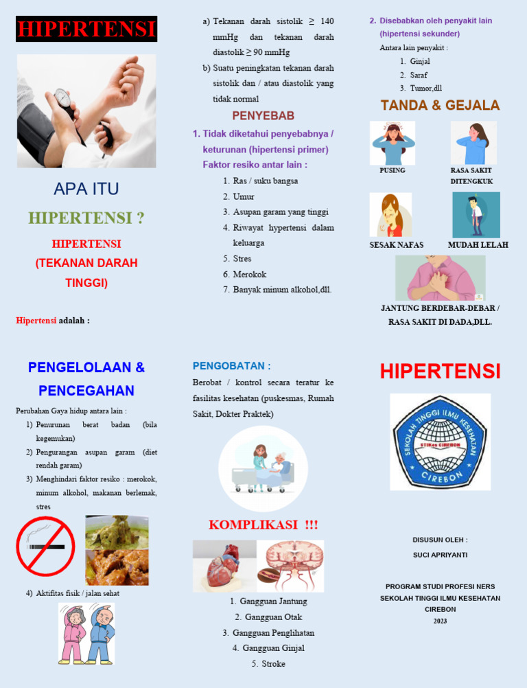 Leaflet Hipertensi Suci | PDF