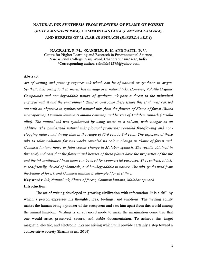 Ink Paper | Download Free PDF | Ink | Volatile Organic Compound