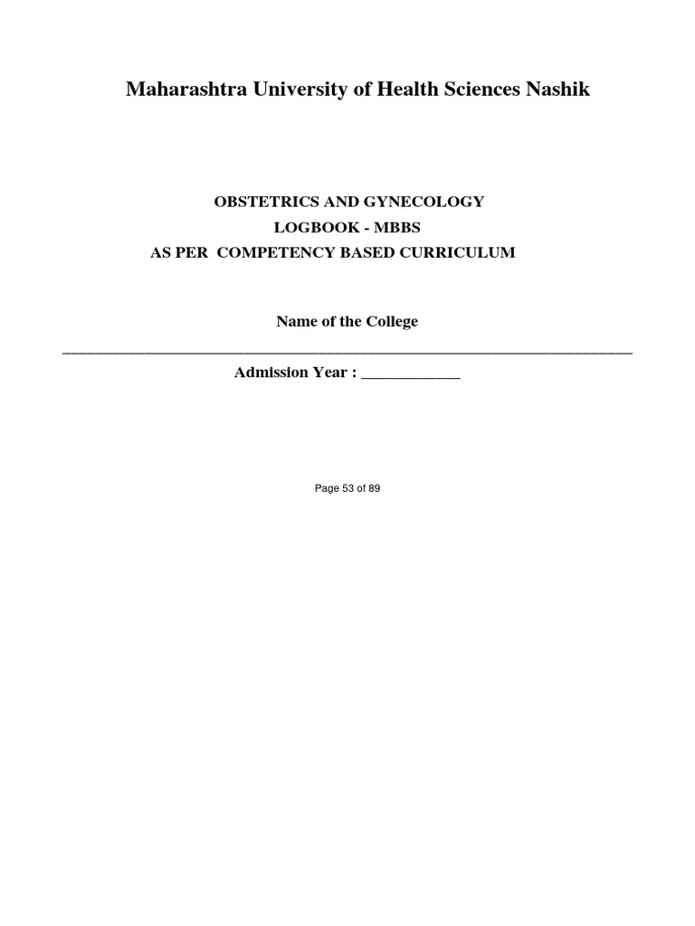 Obgy Logbook | PDF | Abortion | Childbirth