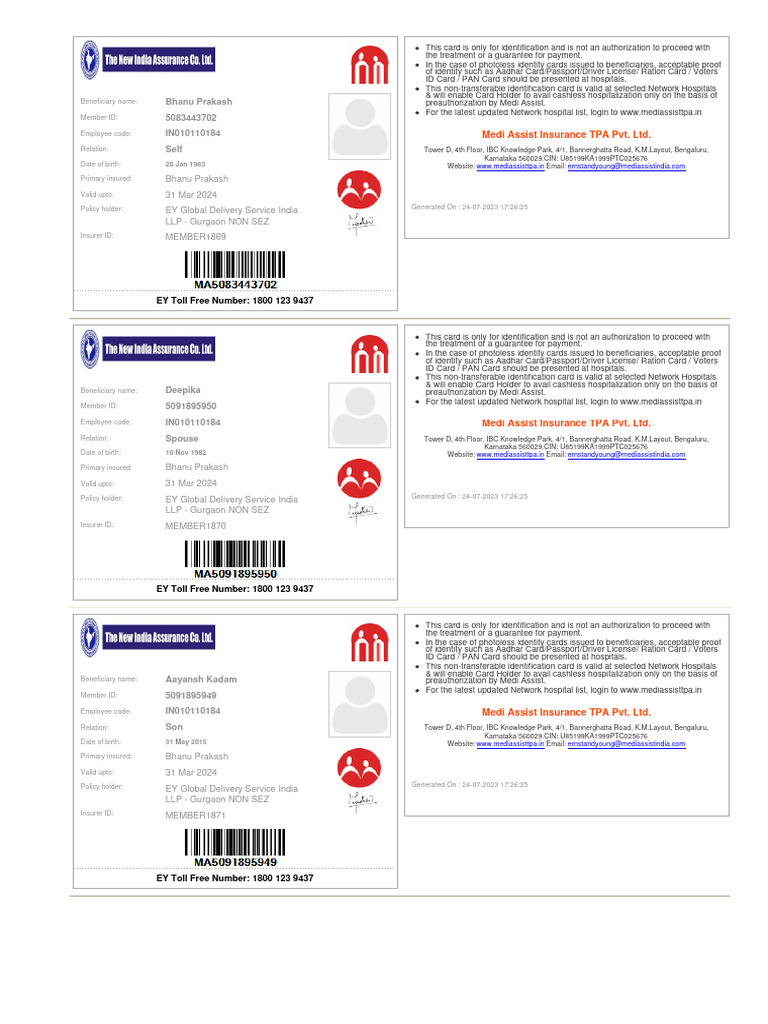 Ecard_uptoMarch-2024 | PDF | Identity Document | Document