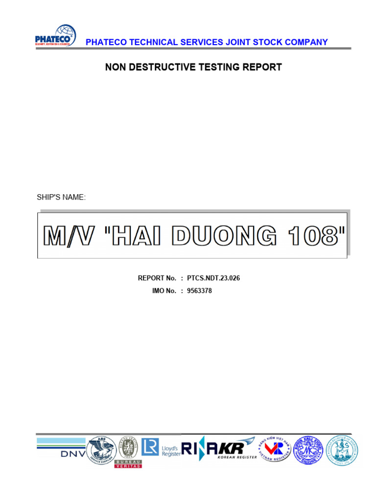 NDT REPORT CLASS New | PDF | Nondestructive Testing | Welding