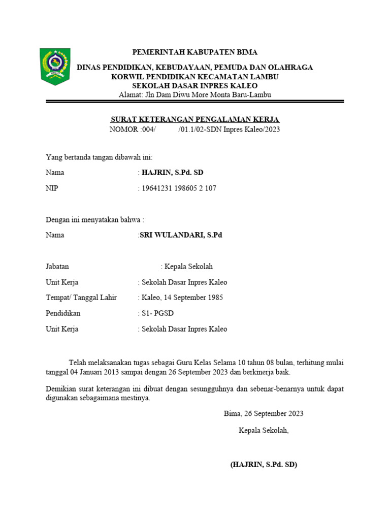 PENULISAN SURAT YANG BENAR | PDF