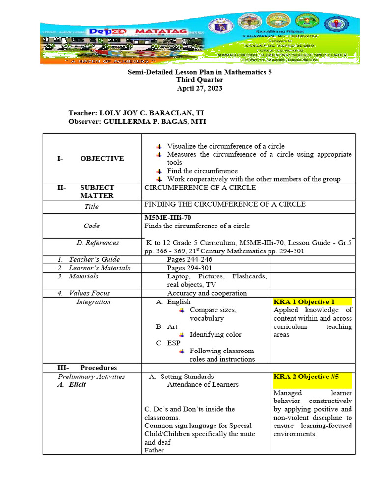 Lesson Plan Demo q3 7es | PDF | Curriculum | Learning