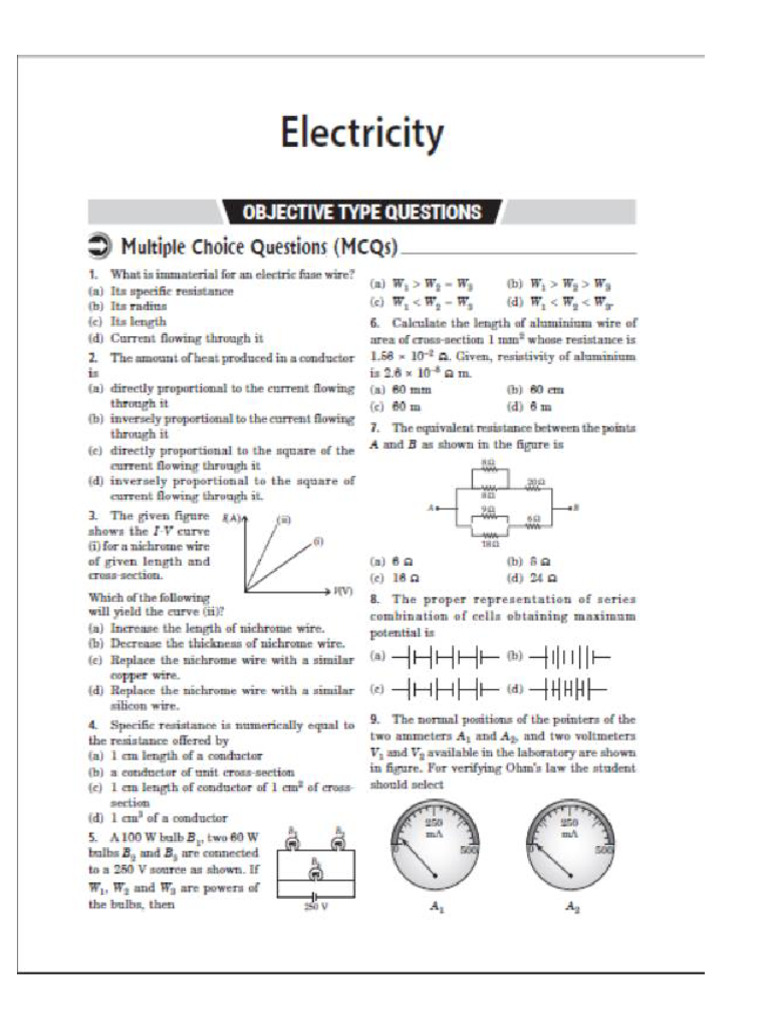 Electricity Assignment | PDF