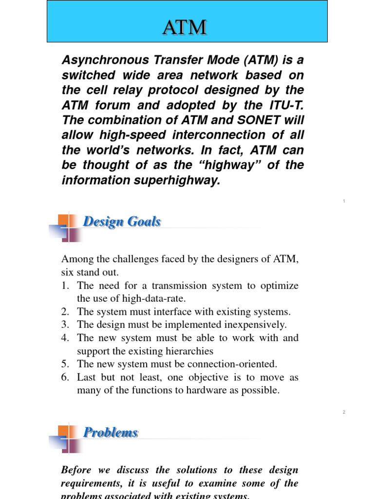 Atm Pdf Asynchronous Transfer Mode Computer Network