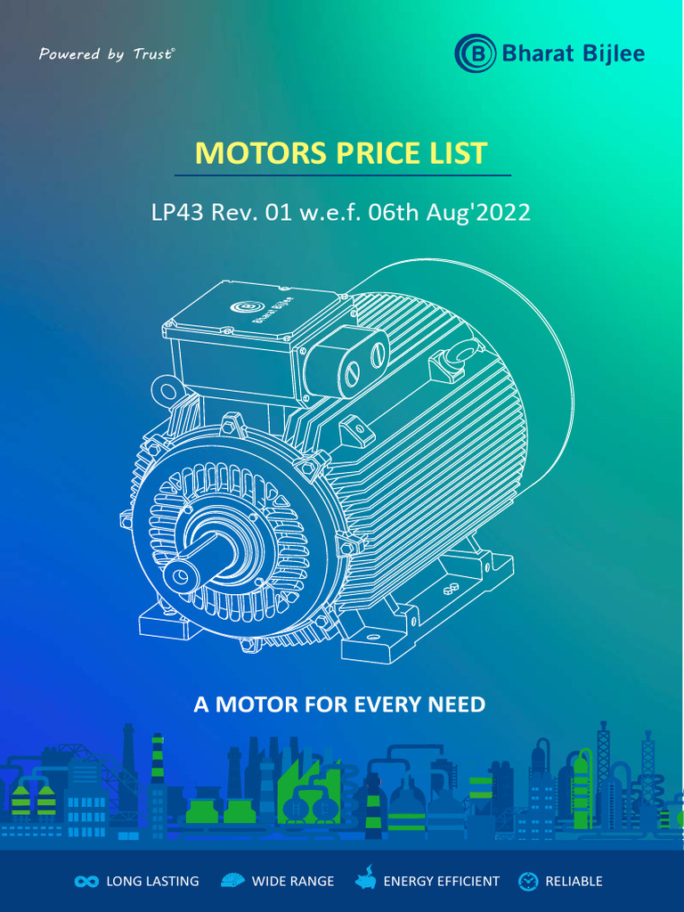 BBL Price List LP43 Rev01 W.E.F. 06.08.22 - 72% | PDF | Manufactured ...