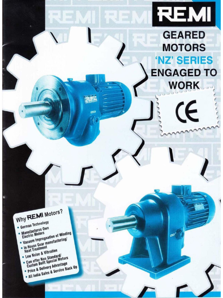 Geared Motor Catalogue-2018-19 | PDF | Electric Motor | Gear