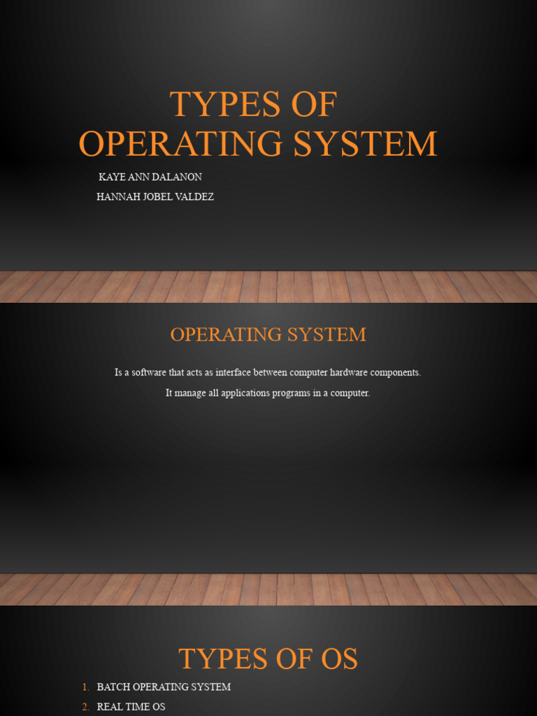 TYPES OF Operating System | PDF | Computers
